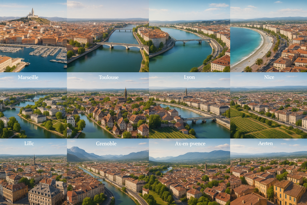 Découvrez les 10 plus grandes villes de france en superficie